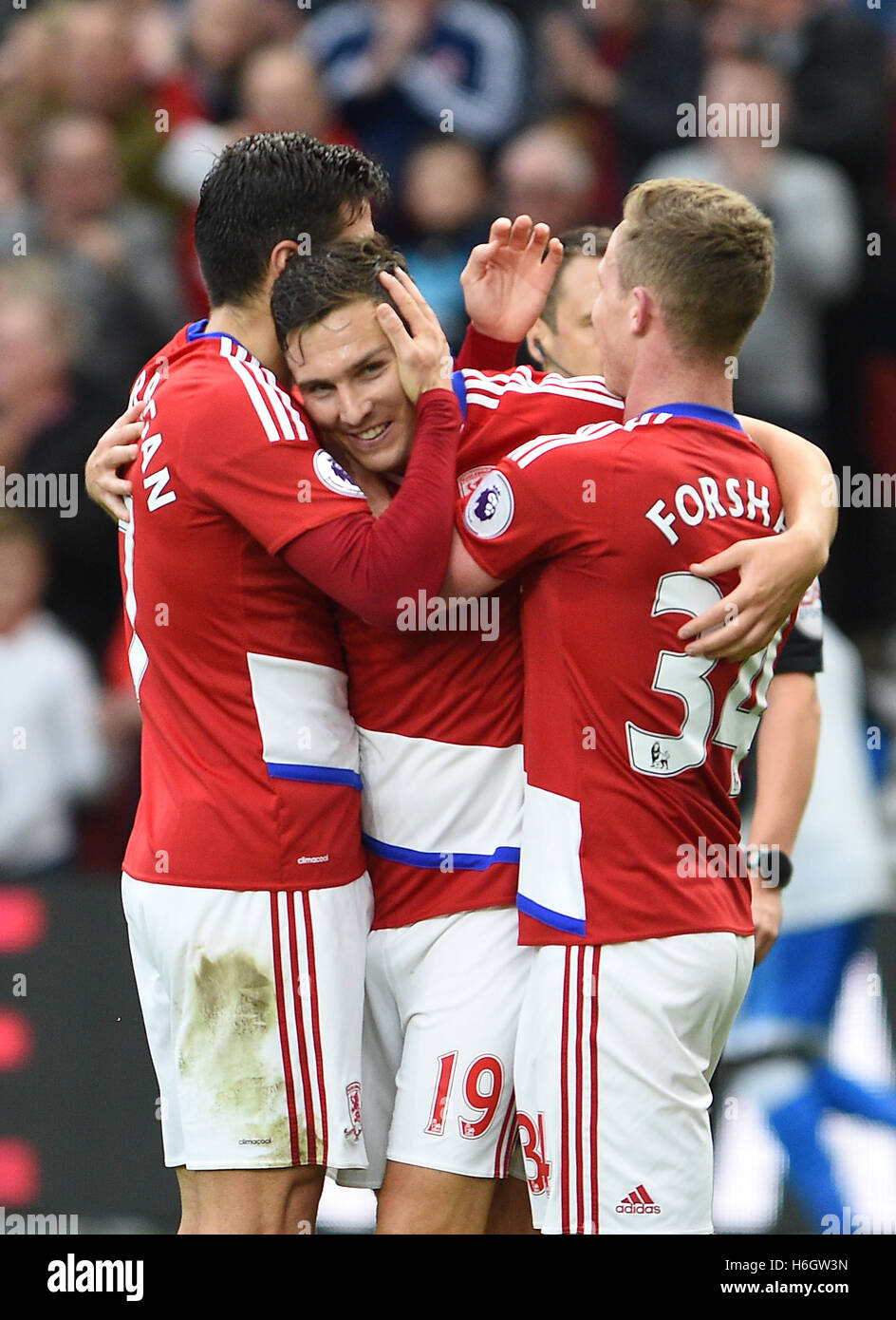 Stewart downing of middlesbrough celebrates goal hi-res stock ...