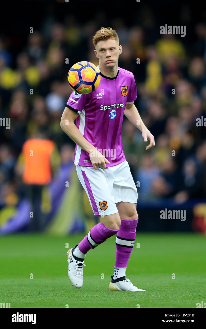 Hull City's Sam Clucas in action during the Premier League match at ...