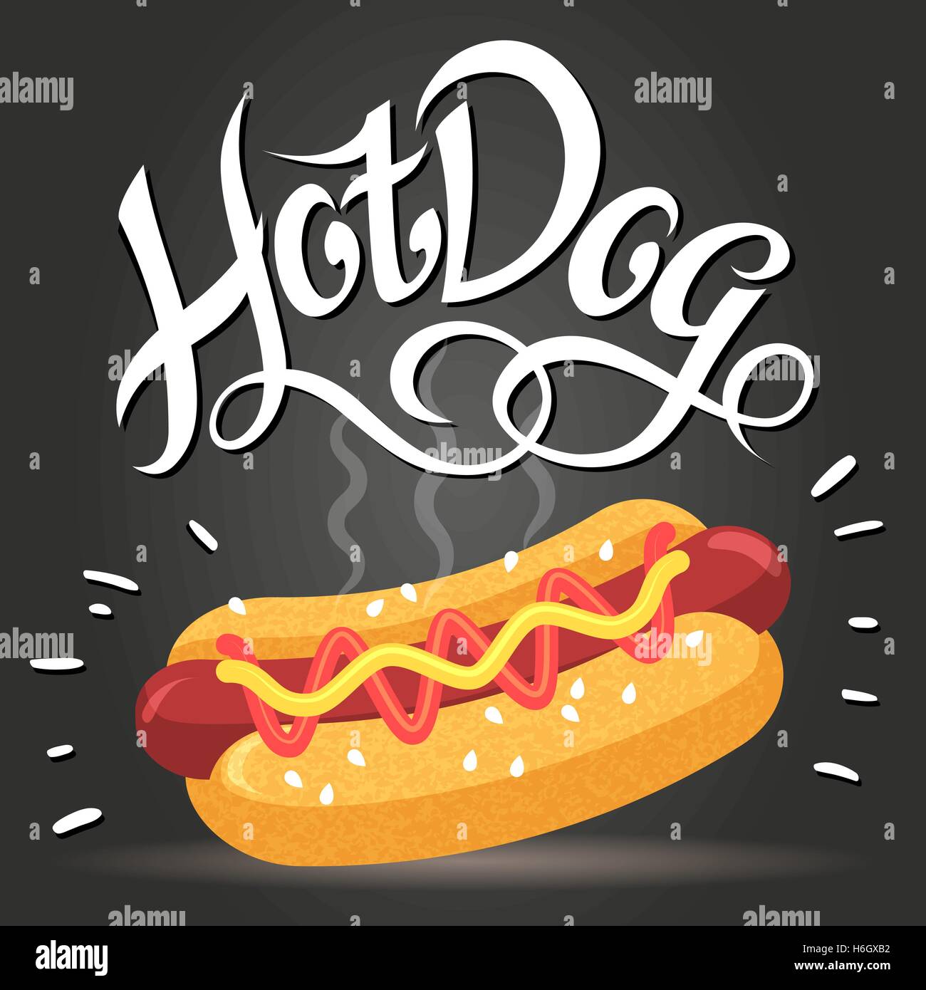 Lettering fresh fast food Stock Vector Images - Alamy