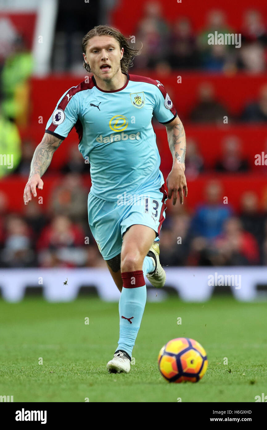 Burnley's Jeff Hendrick during the Premier League match at Old Trafford ...