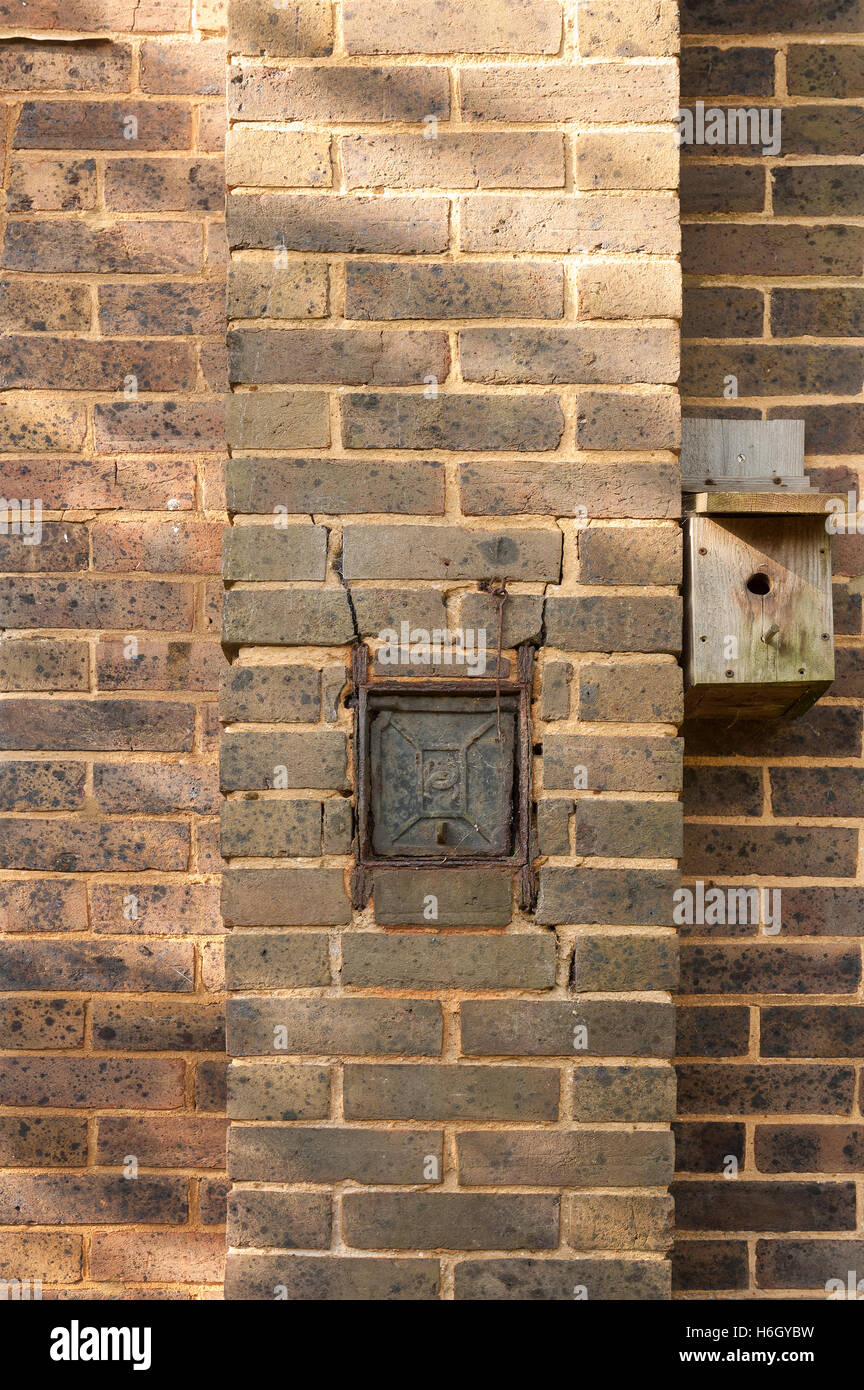 cracked brickwork due to heat in cast iron steel inspection chamber in ...