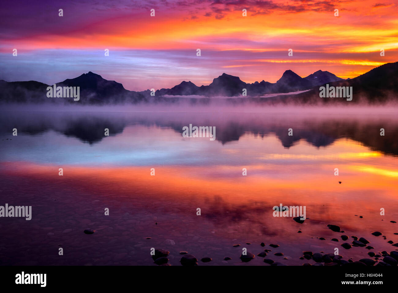 Lake McDonald near Apgar Stock Photo - Alamy