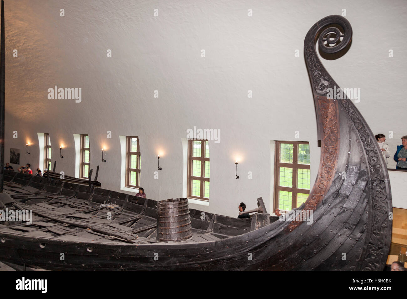 Oseberg Viking ship, Viking Ship Museum, Bygdoy, Oslo, Norway Stock ...