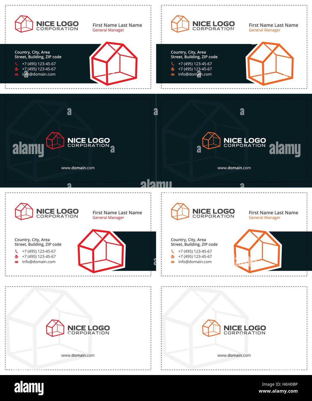 house business card 1 Stock Vector Image & Art - Alamy