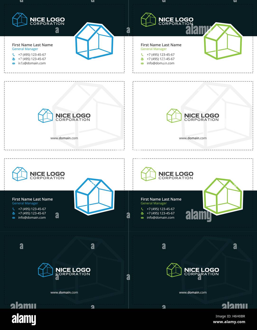 house business card 2 Stock Vector Image & Art - Alamy