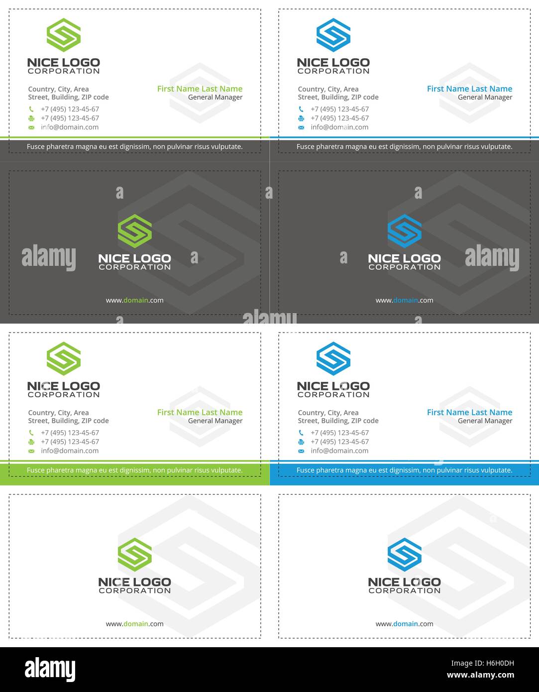 letter s business card 2 Stock Vector Image & Art - Alamy