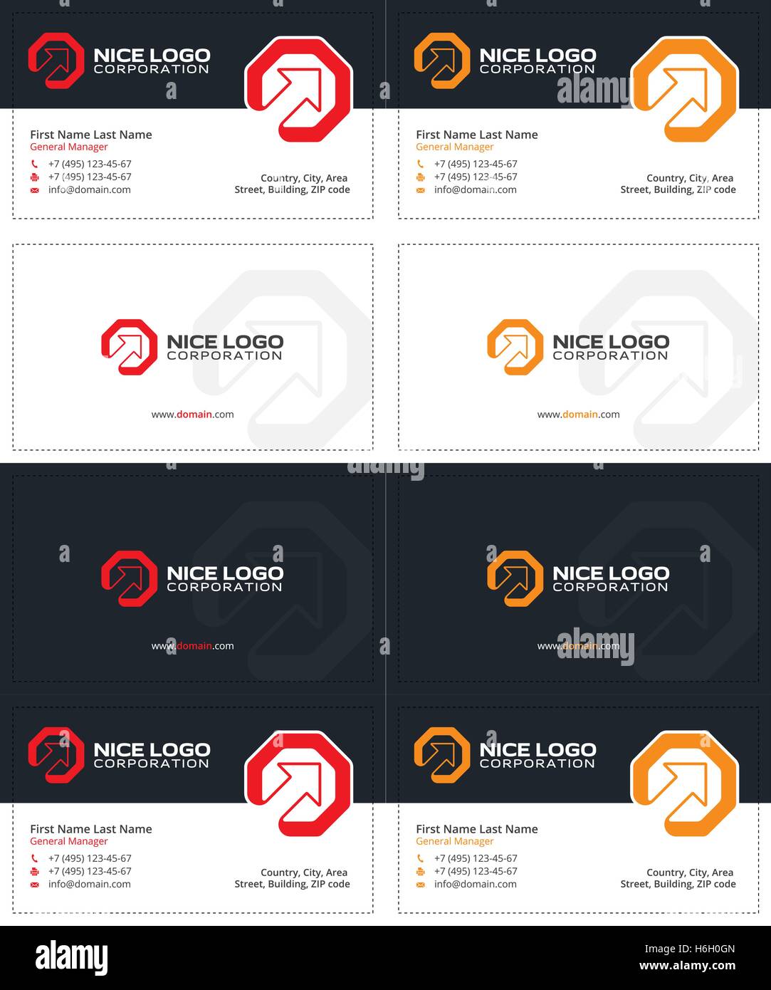 rise up business card 1 Stock Vector Image & Art - Alamy