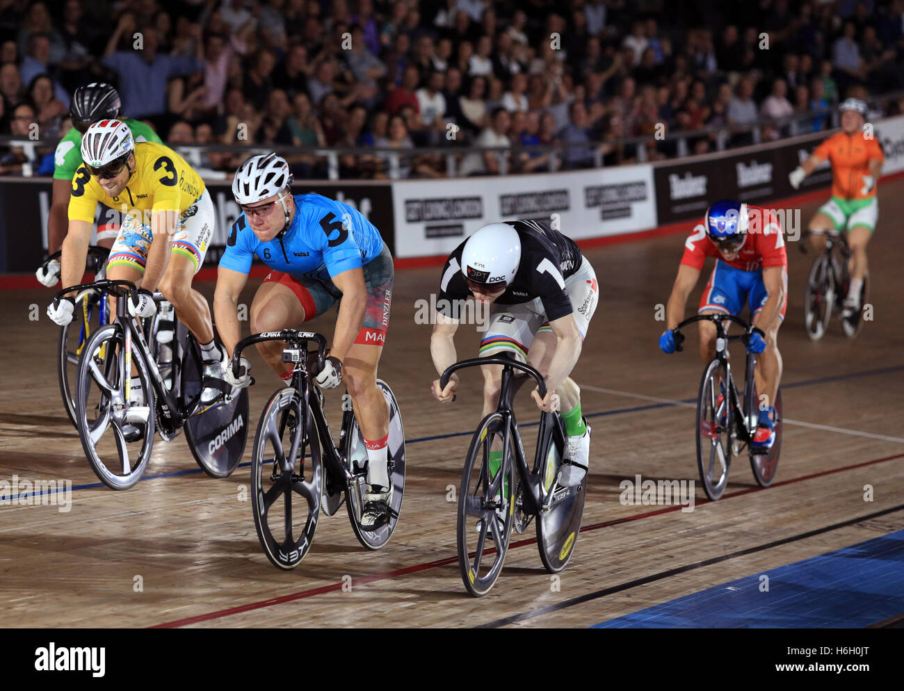 Great Britain's Matthew Rotherham (centre left) and Germany's Joachim ...