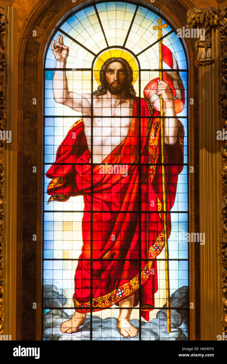 Jesus Christ Stained Glass Window Center Stained Glass Window | St.