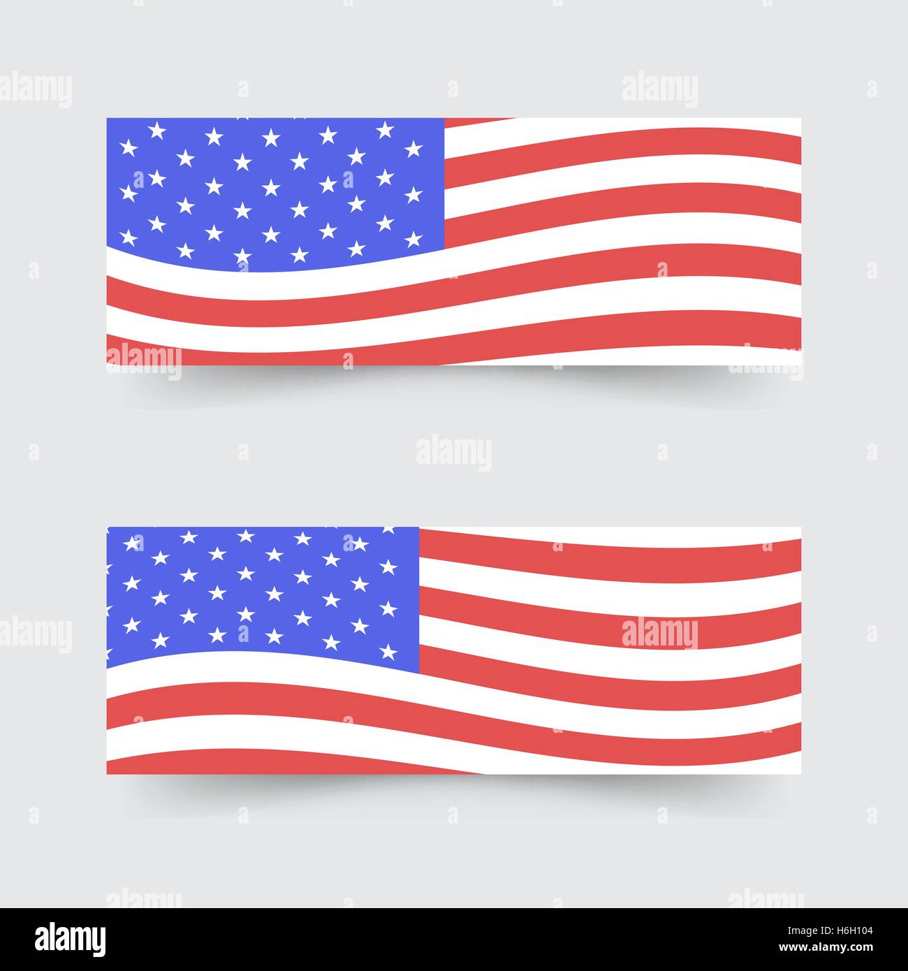 USA flag banners. Vector illustration Stock Vector Image & Art - Alamy