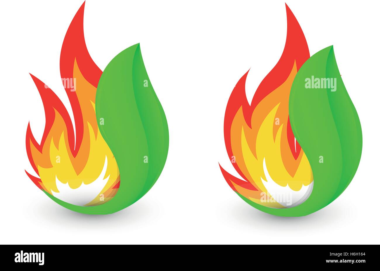 Wildfire burning Stock Vector Images - Alamy