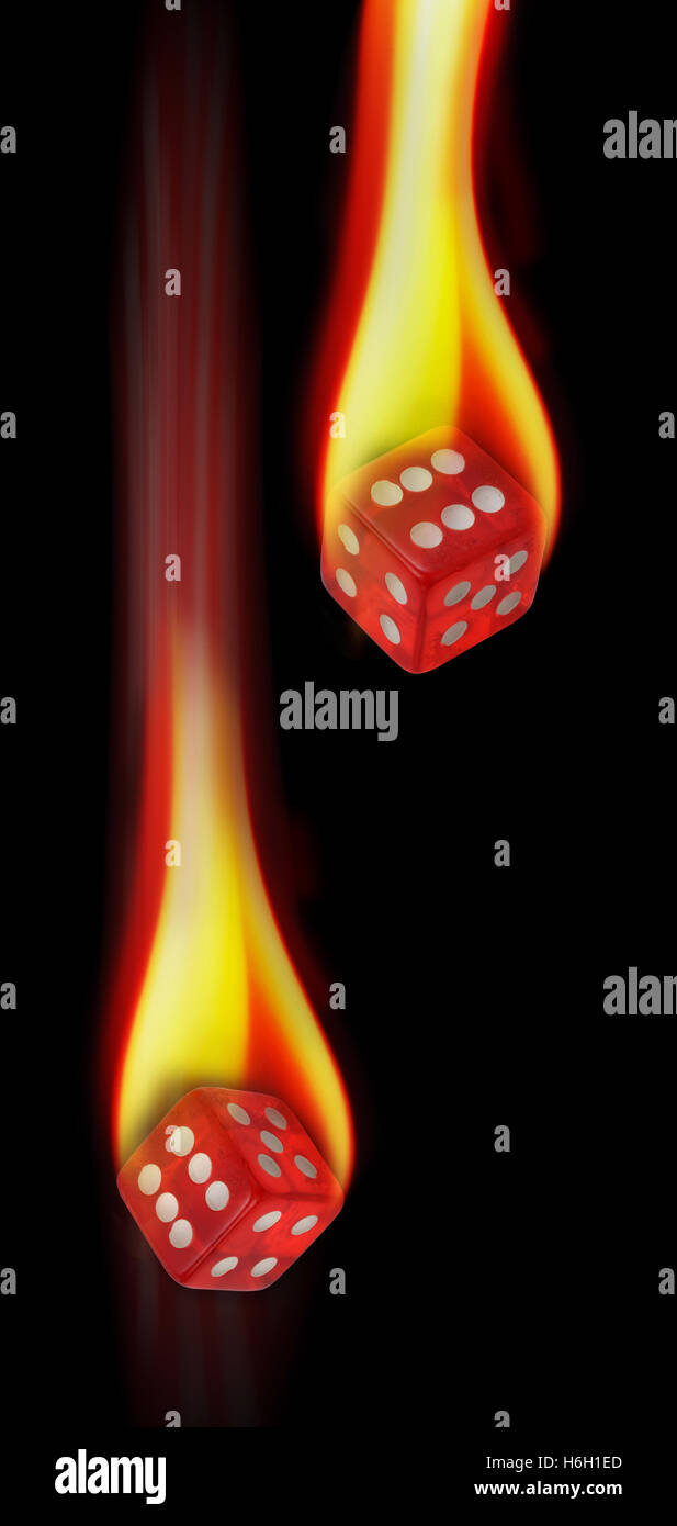 Rolling Dice Flames