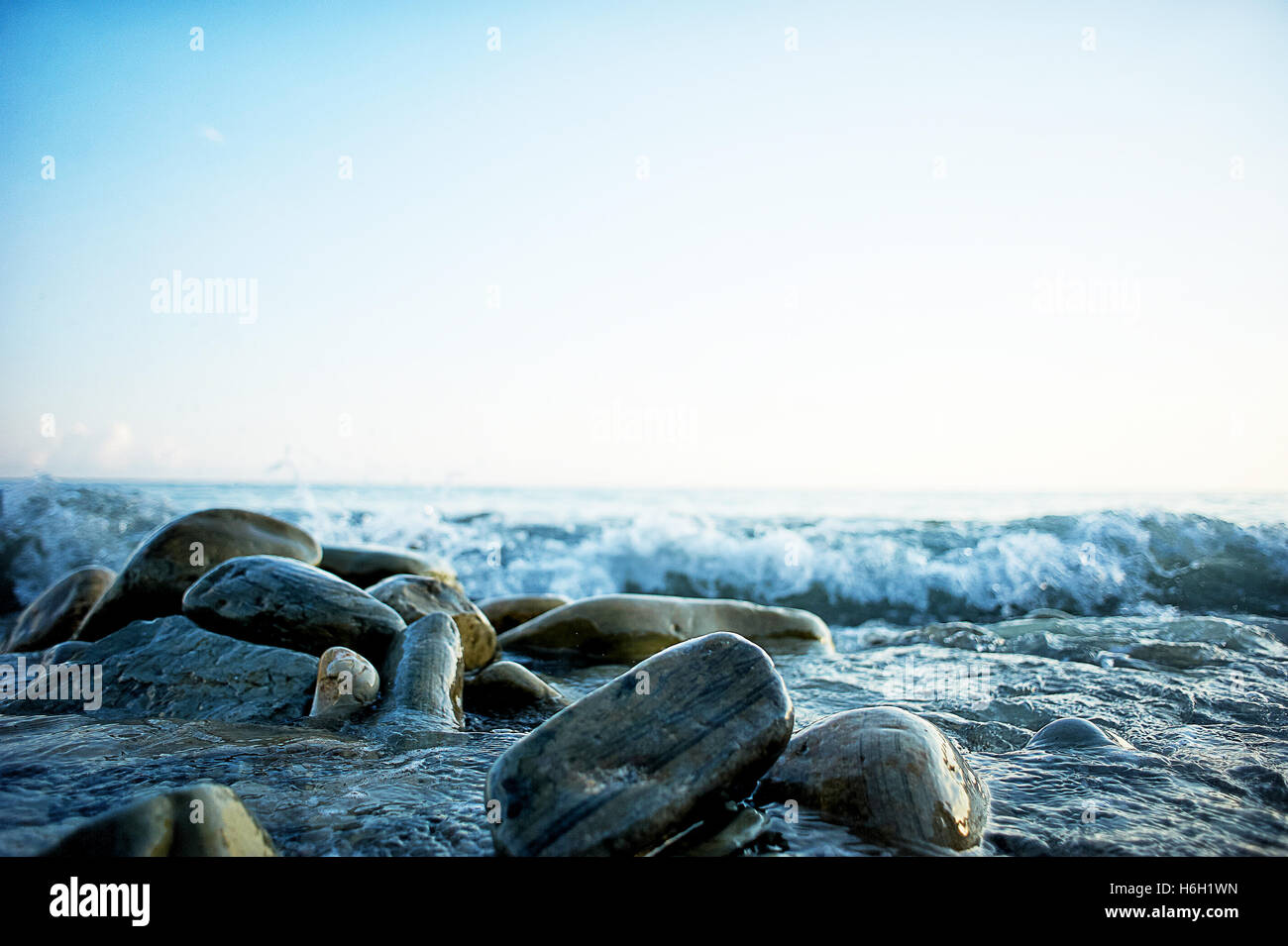 Wet sea rocks, washed by the waves. Close Stock Photo - Alamy