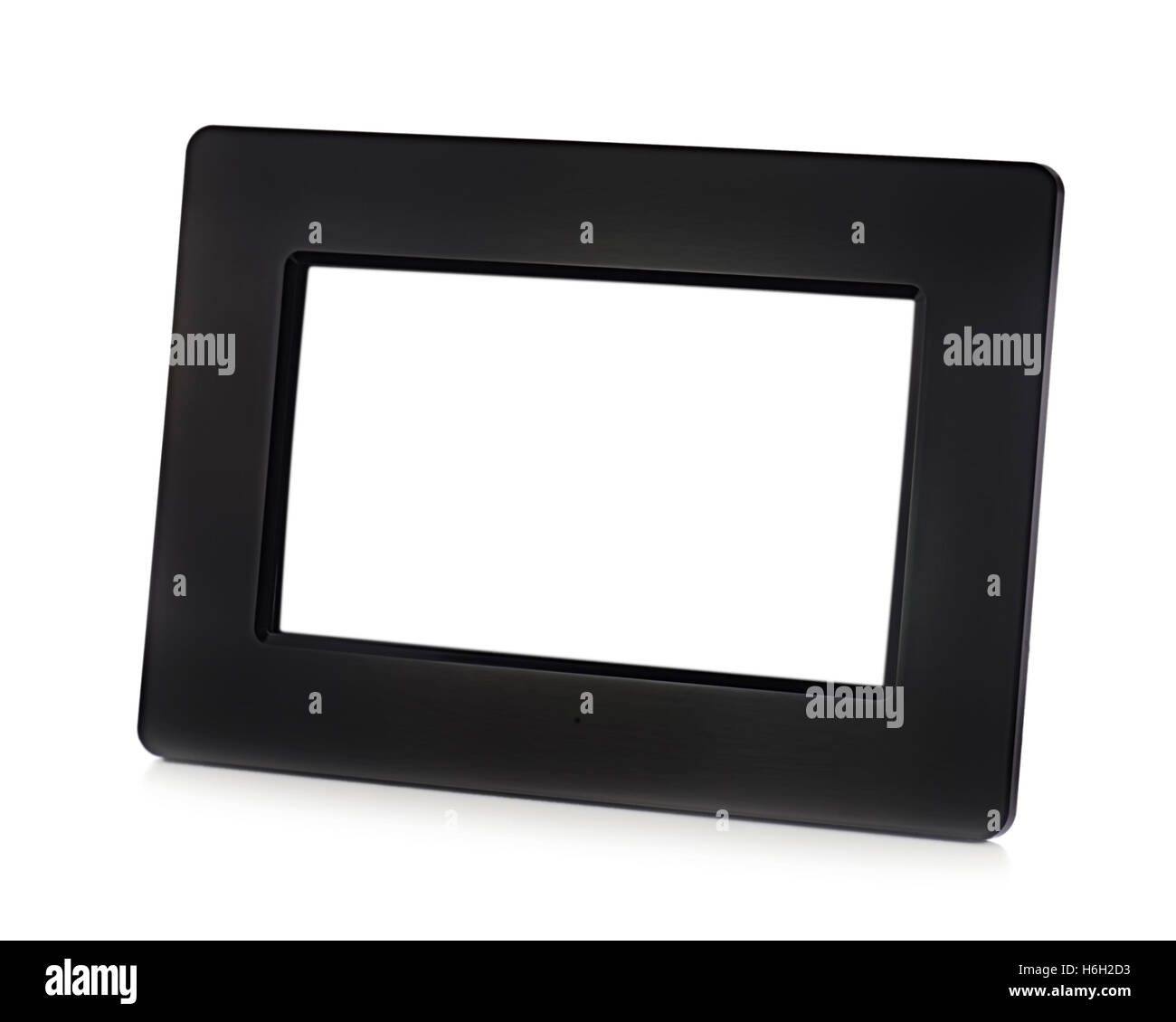 Black digital LCD photo frame with place for your photo isolated on ...