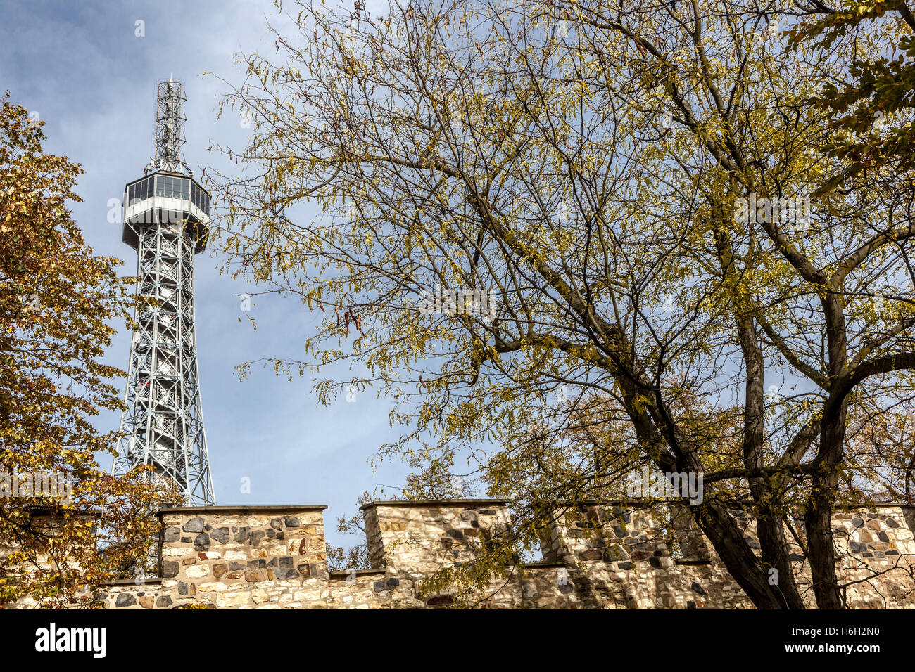 Czech republic europe petrinska rozhledna landmark hi-res stock ...
