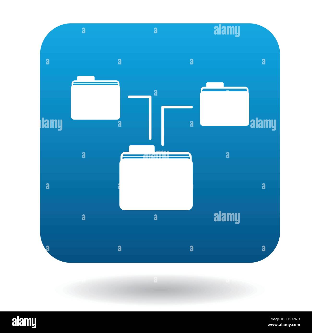 Folders on computer icon, simple style Stock Vector Image & Art - Alamy