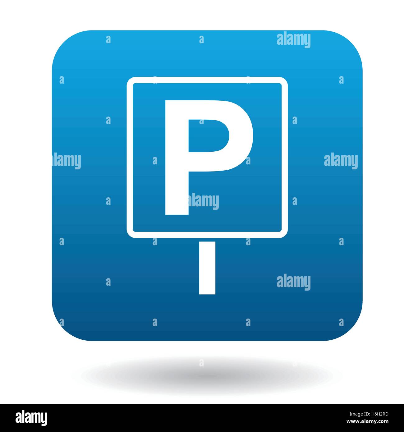 Parking sign icon, simple style Stock Vector Image & Art - Alamy