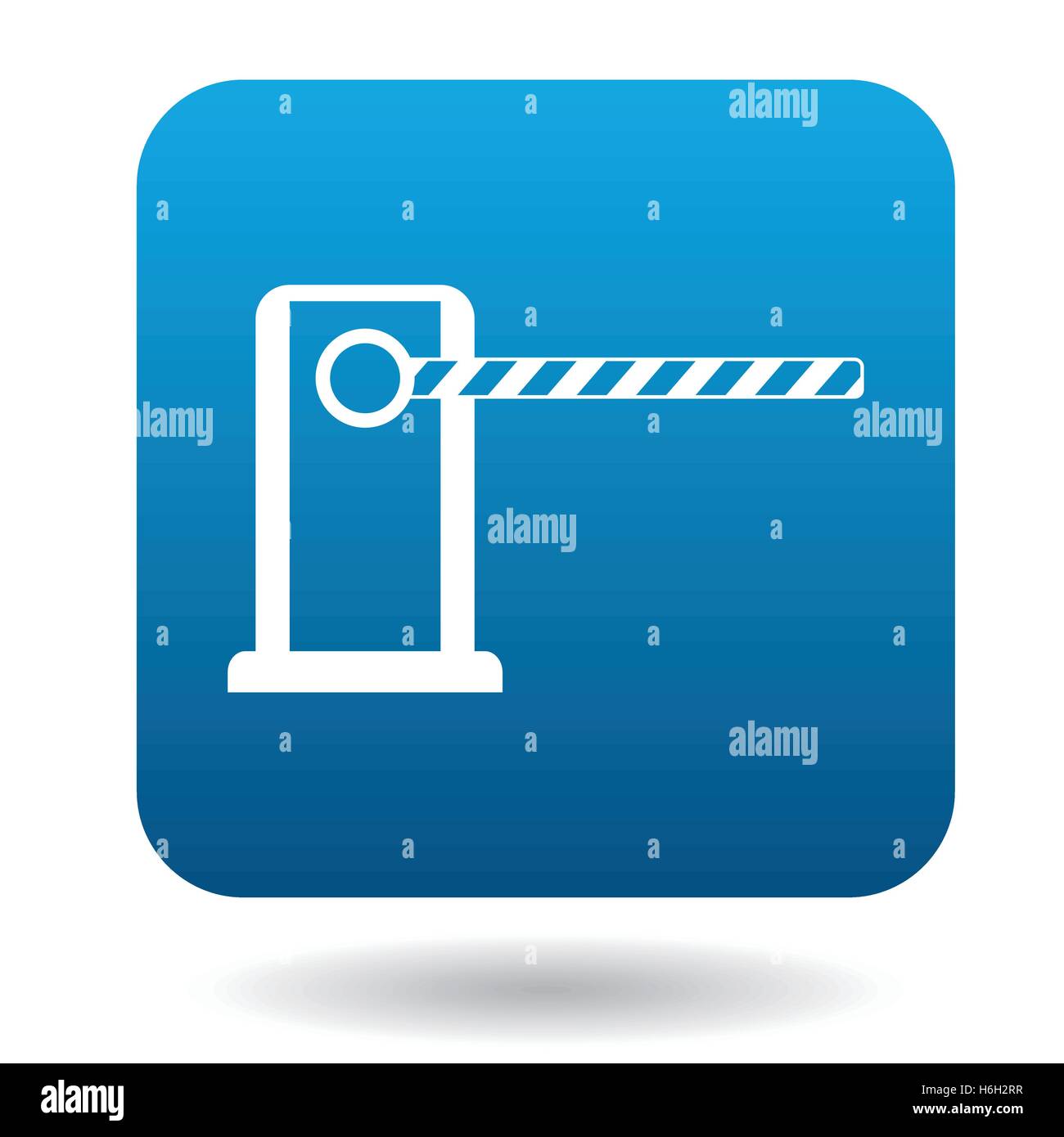 Gate in parking lot icon, simple style Stock Vector Image & Art - Alamy