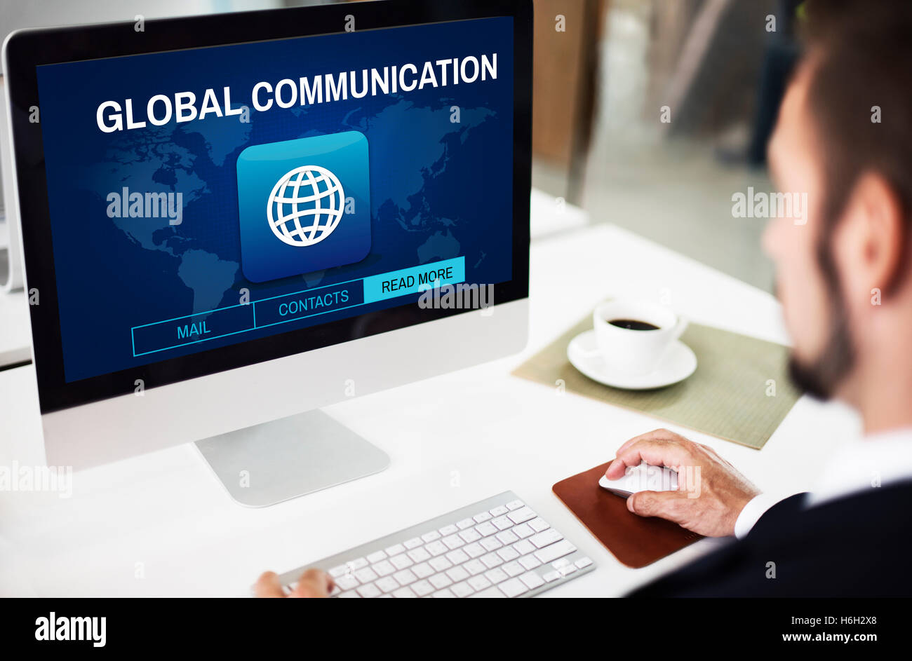 Global Communication Connection Networking Graphic Concept Stock Photo ...