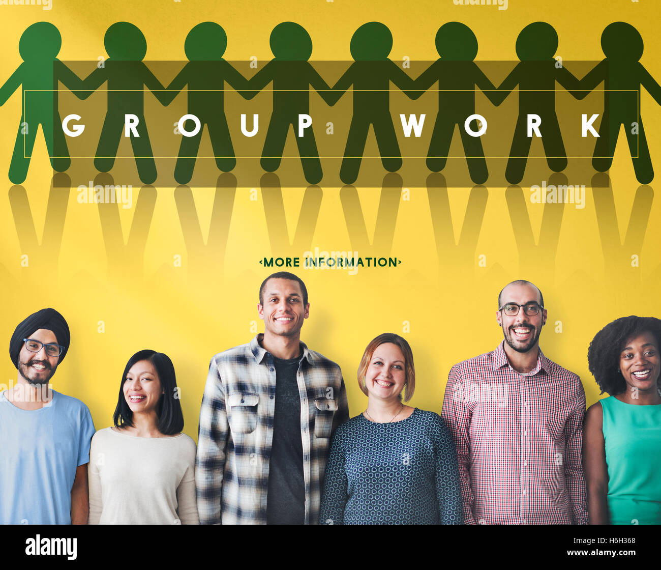 Group Team Work Organization Concept Stock Photo - Alamy