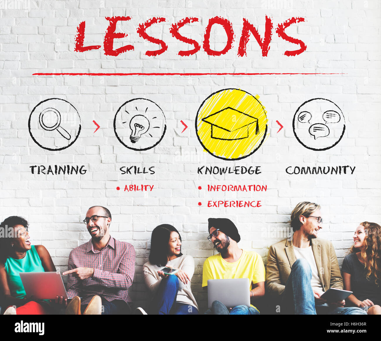 Lessons Education Knowledge Learning Study Concept Stock Photo - Alamy