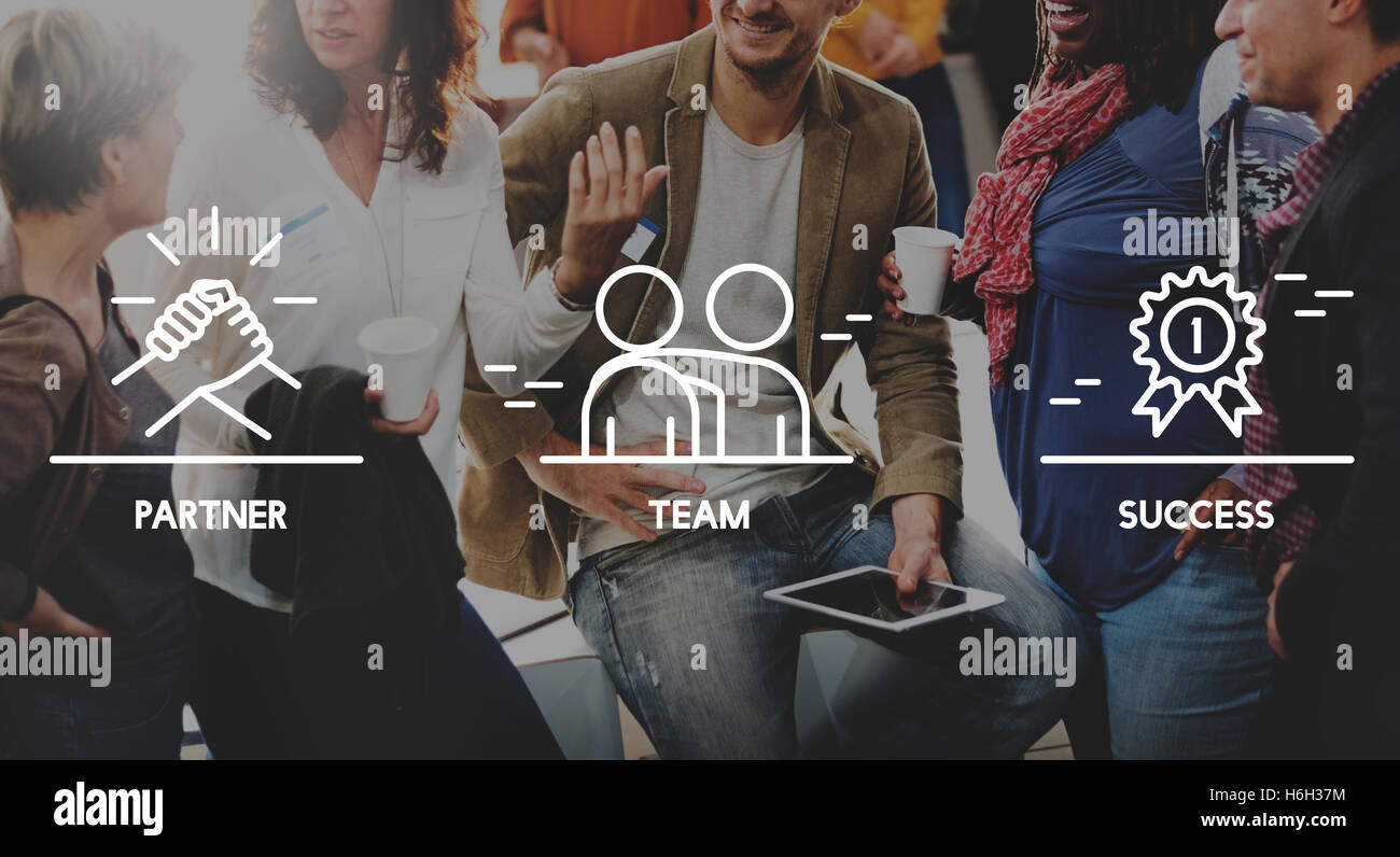 Team Partner Success People Graphic Concept Stock Photo - Alamy