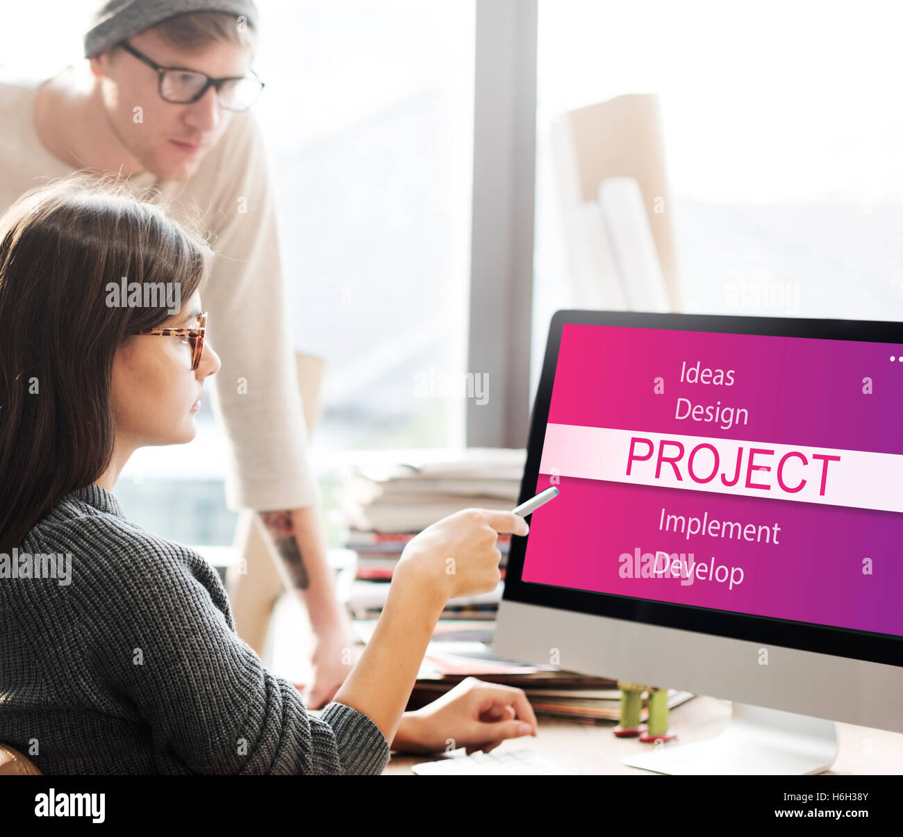 Project Design Implement Development Concept Stock Photo - Alamy