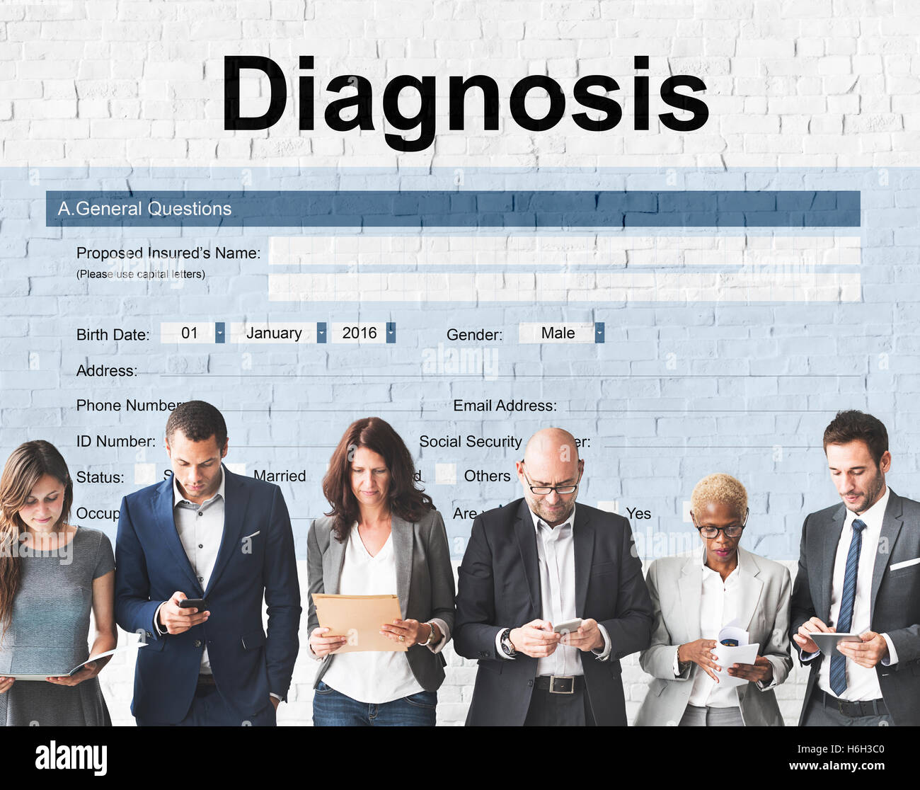 Diagnosis Medical Symptoms Treatment Concept Stock Photo - Alamy