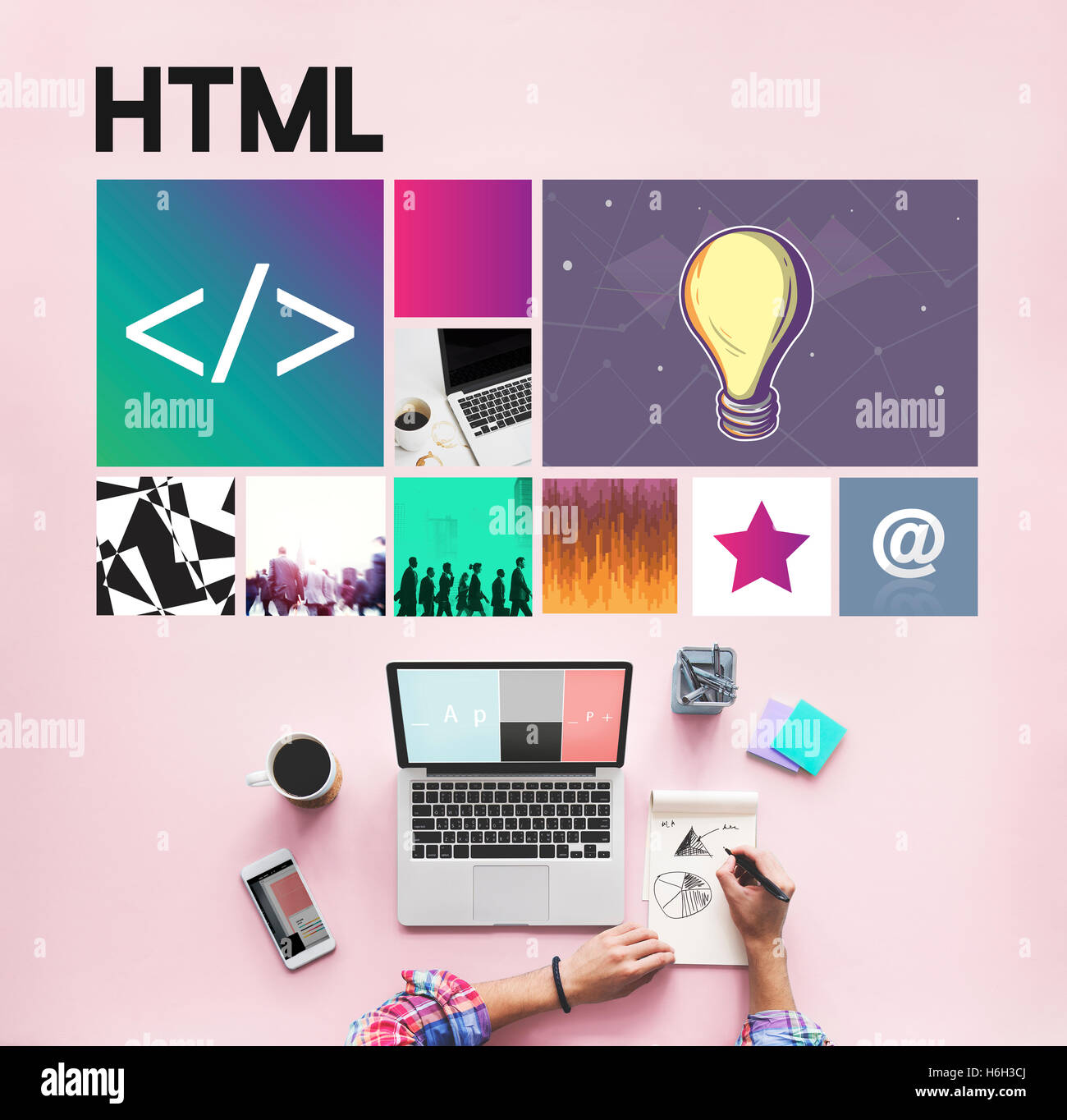 Homepage Website Coding Computer Networking Technology Concept Stock ...