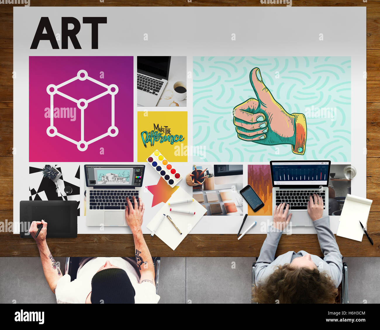 Colleagues Working Teamwork Box Concept Stock Photo - Alamy