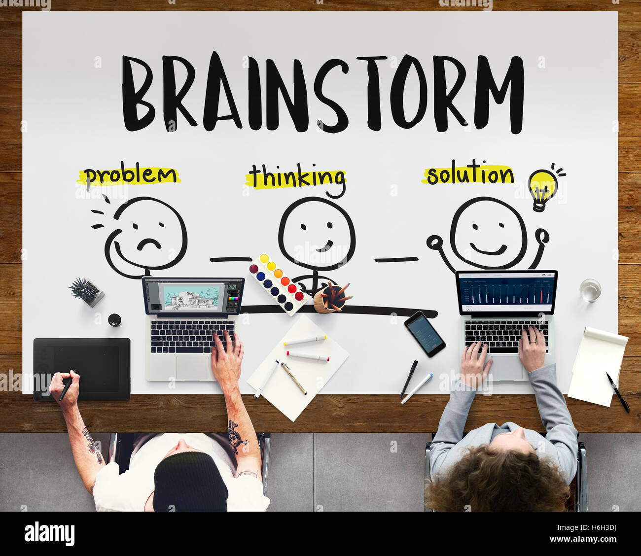 Brainstorm creative thinking hi-res stock photography and images - Alamy