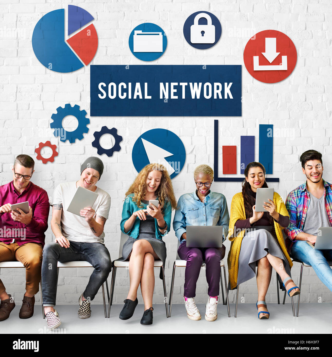 Social Media Network Internet Connection Concept Stock Photo - Alamy