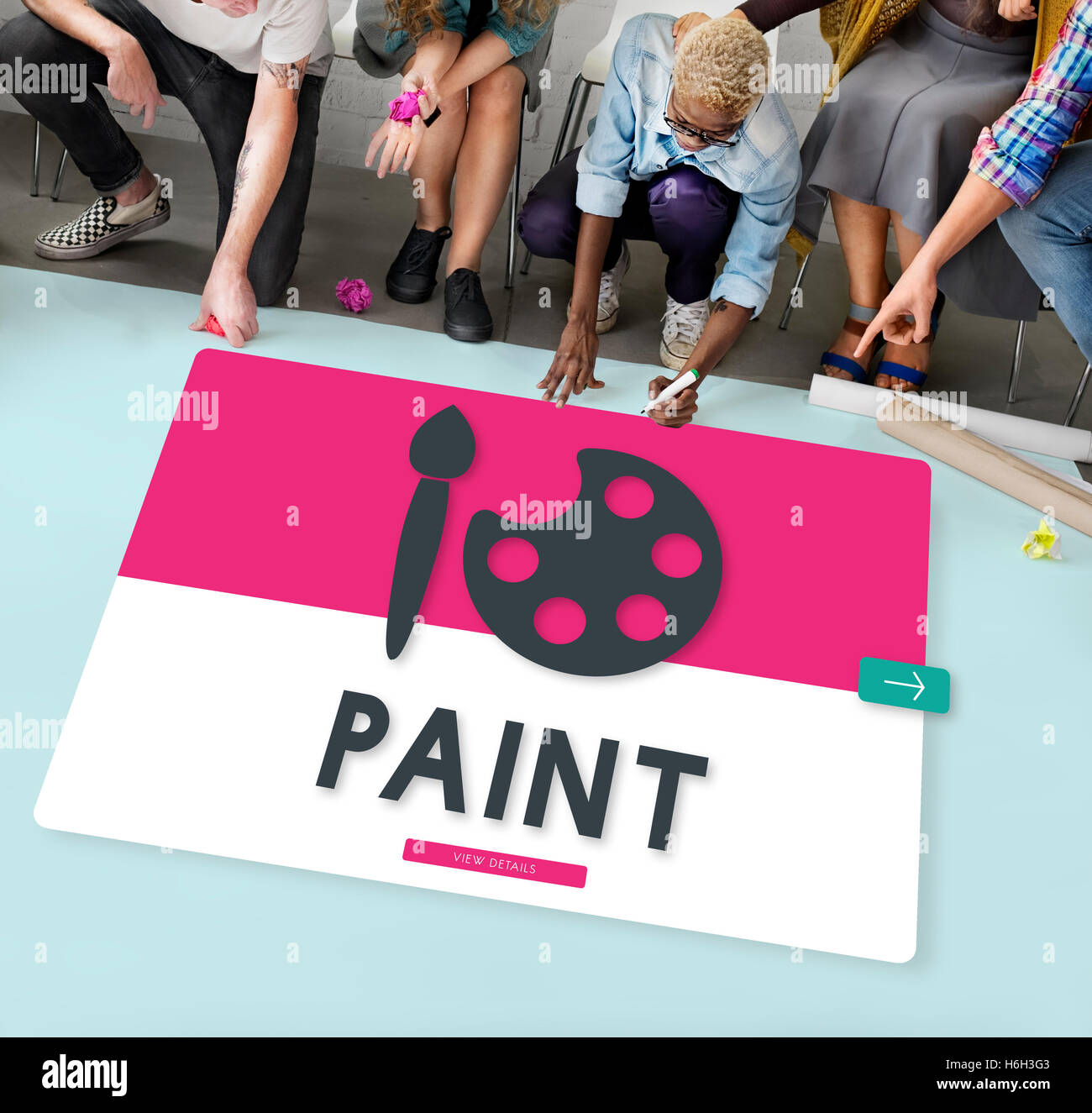 Art Paint Creative Creation Design Paint Drawing Concept Stock Photo ...