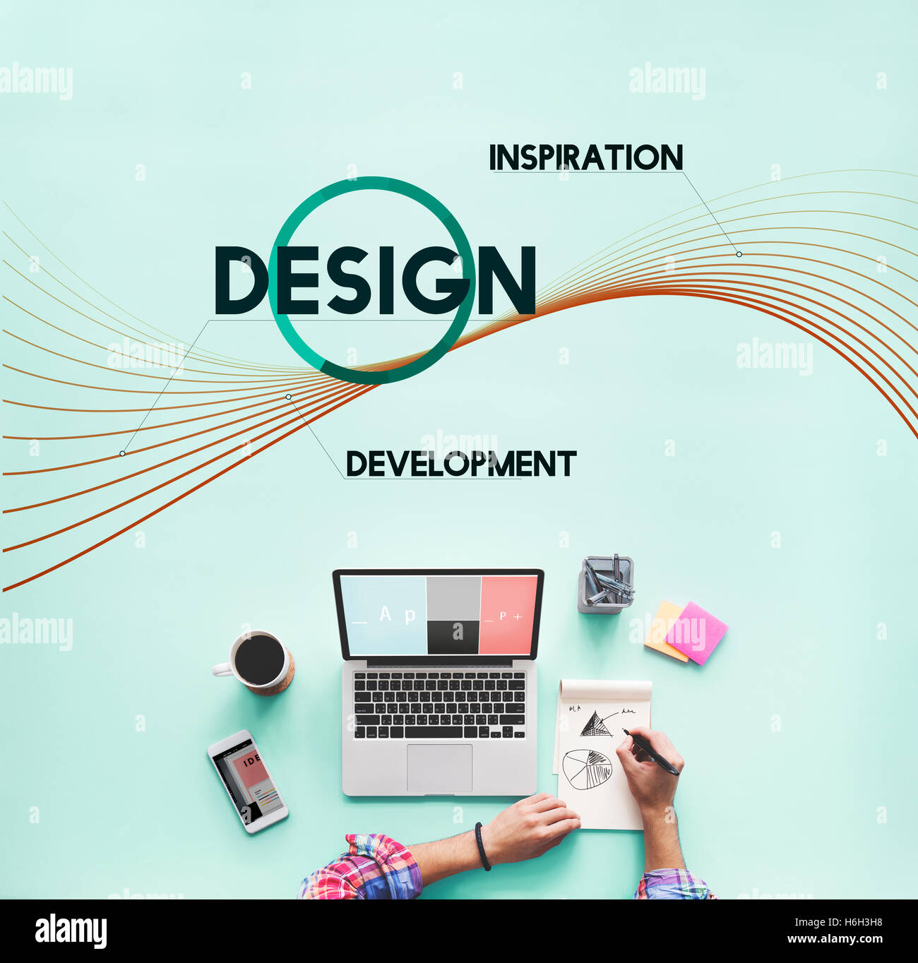 Inspiration Development Design Creative Thinking Concept Stock Photo ...