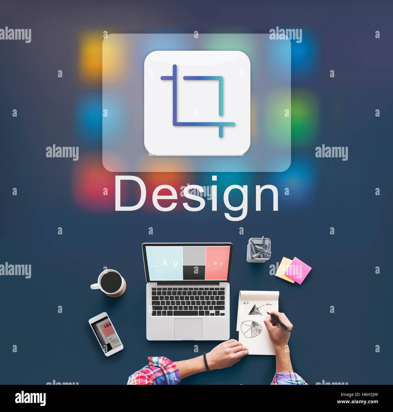 Design Software Resize Icon Concept Stock Photo - Alamy