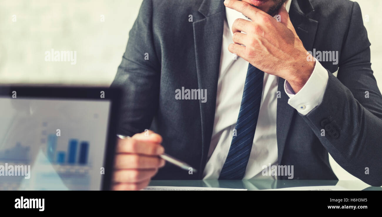 Businessman Office White Collar Worker Concept Stock Photo - Alamy