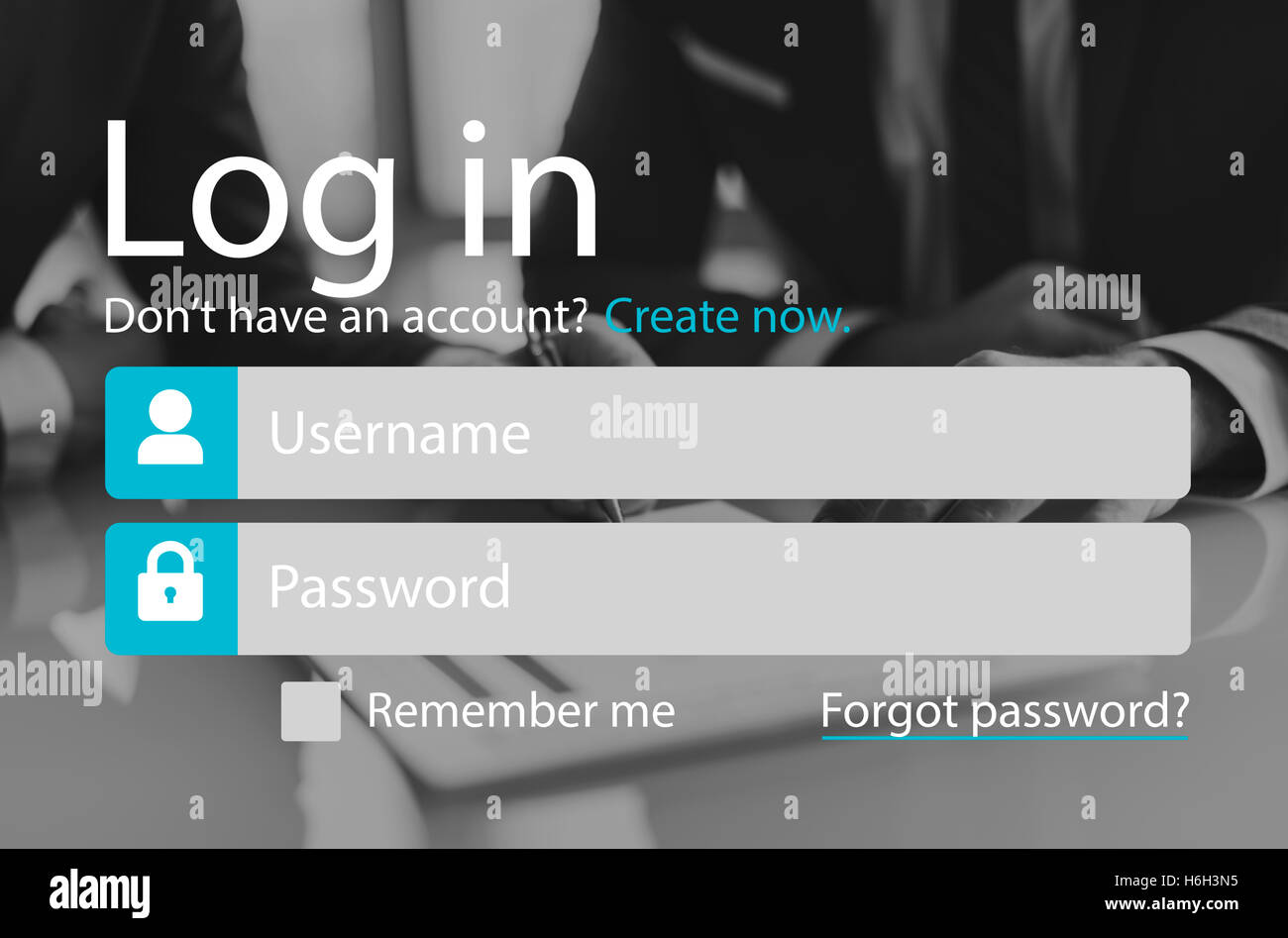 Log In Accessibility Password Security System Concept Stock Photo - Alamy