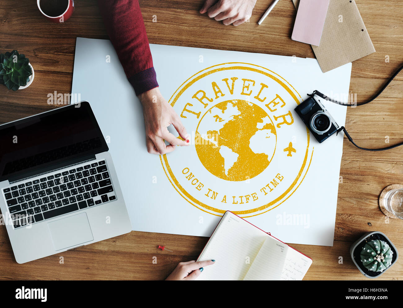 Journey Destination Explore Vacation Graphic Concept Stock Photo - Alamy