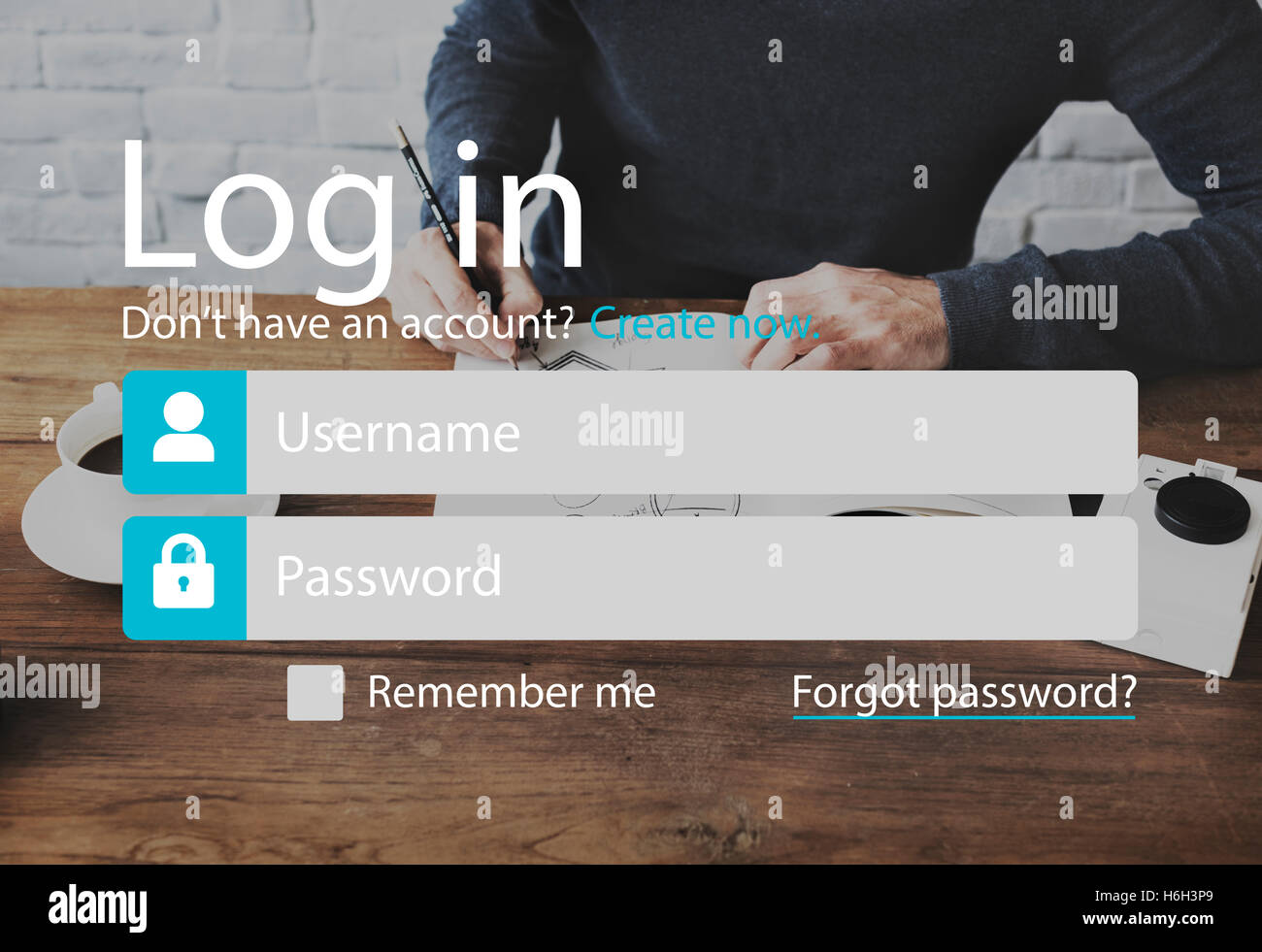 Log In Accessibility Password Security System Concept Stock Photo - Alamy