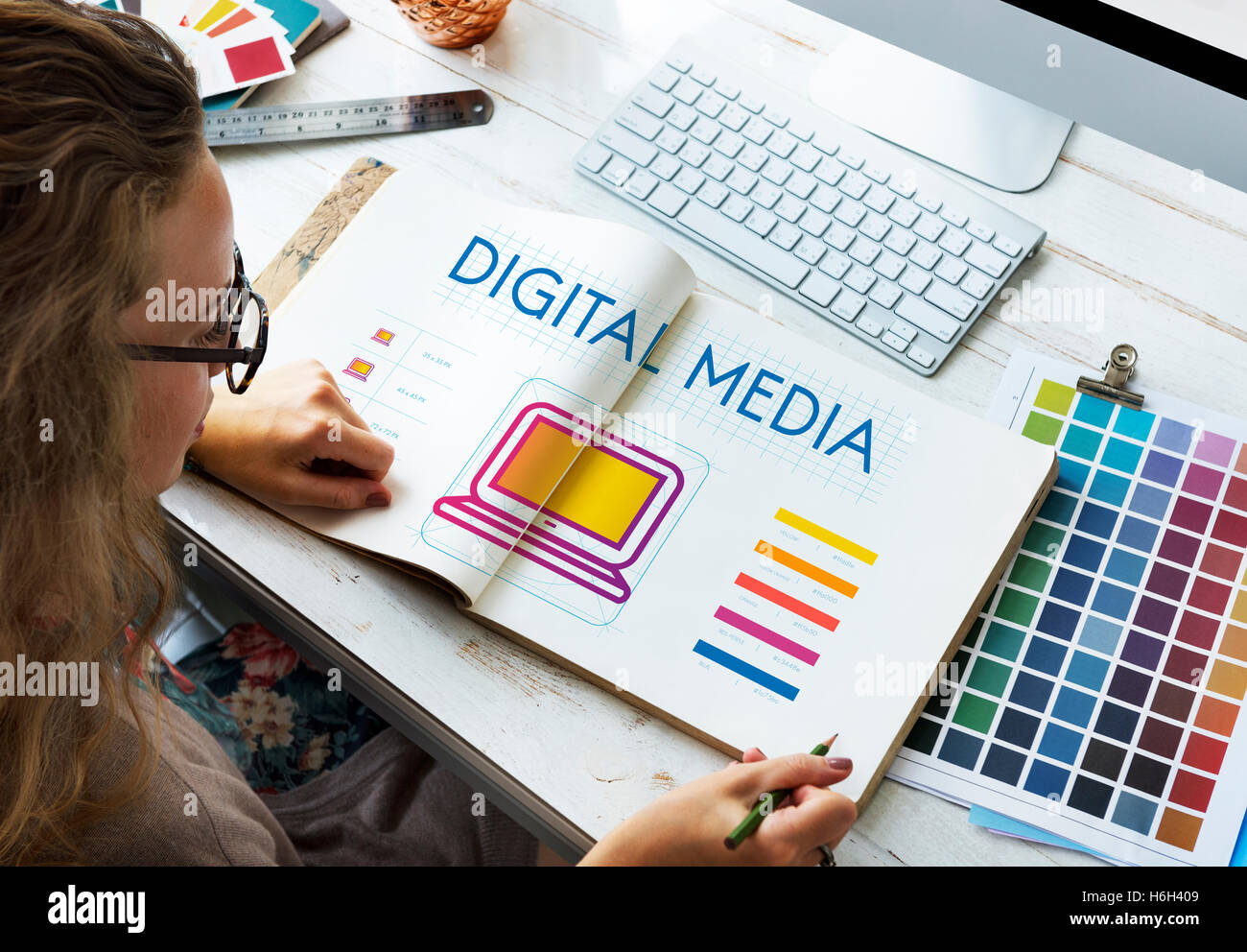 Digital Devices Innovation Multimedia Concept Stock Photo - Alamy