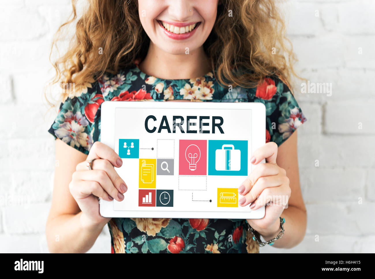 Career Business Chart Bulb Graphic Concept Stock Photo - Alamy