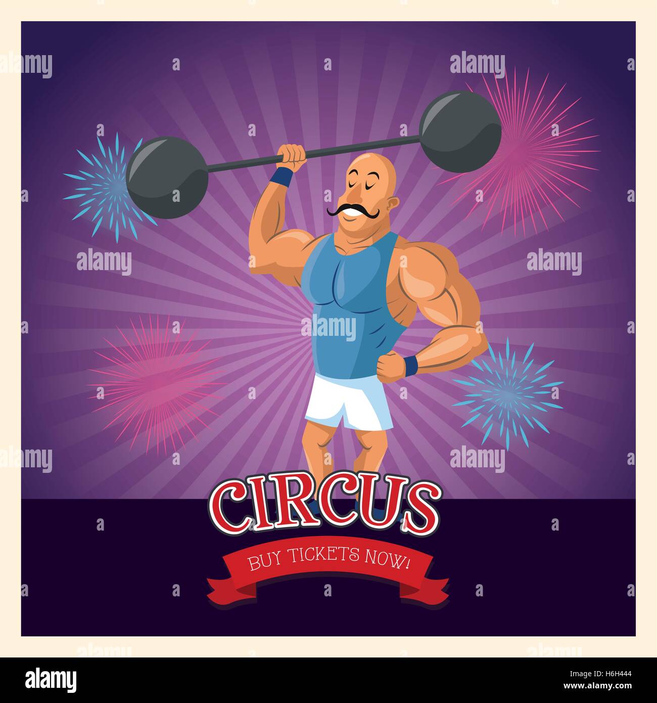 Strength man of carnival design Stock Vector Image & Art - Alamy