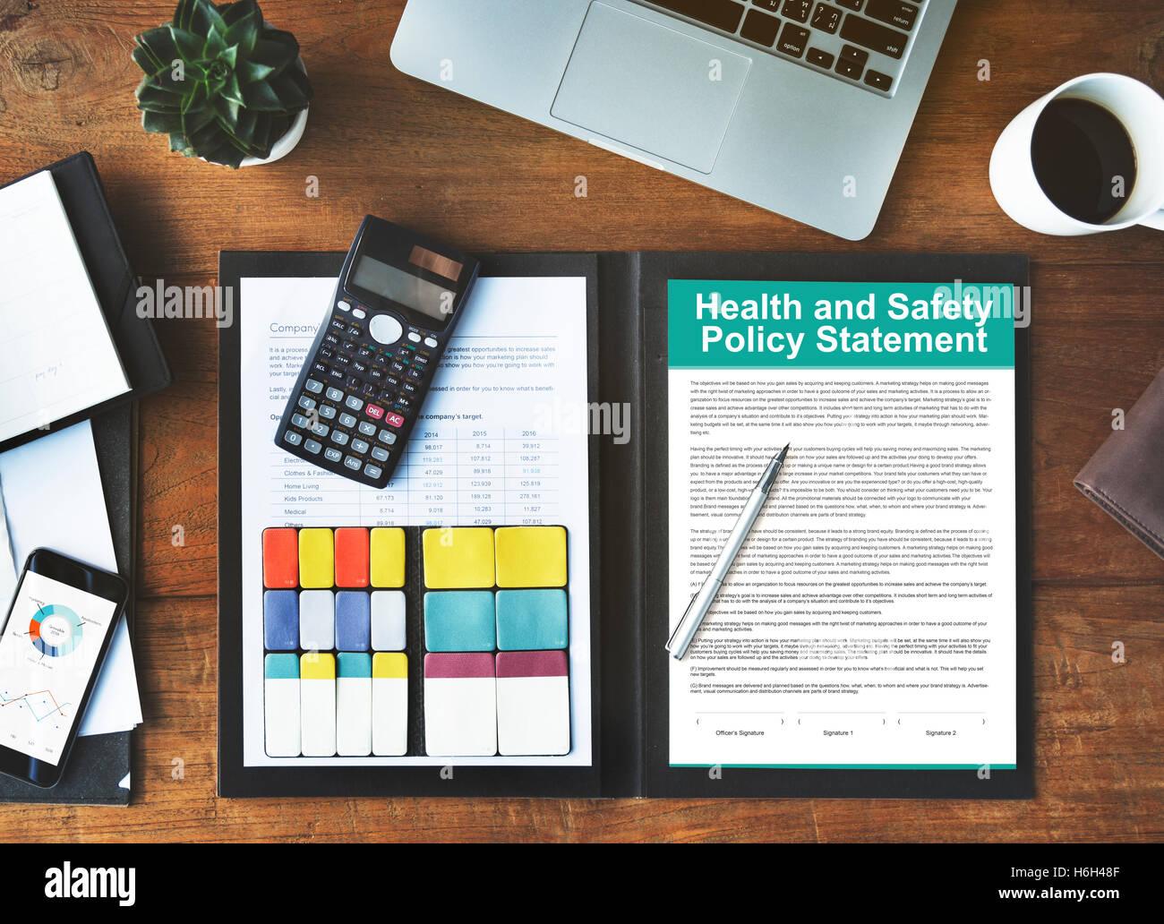 Health and Safety Policy Statement Form Concept Stock Photo - Alamy