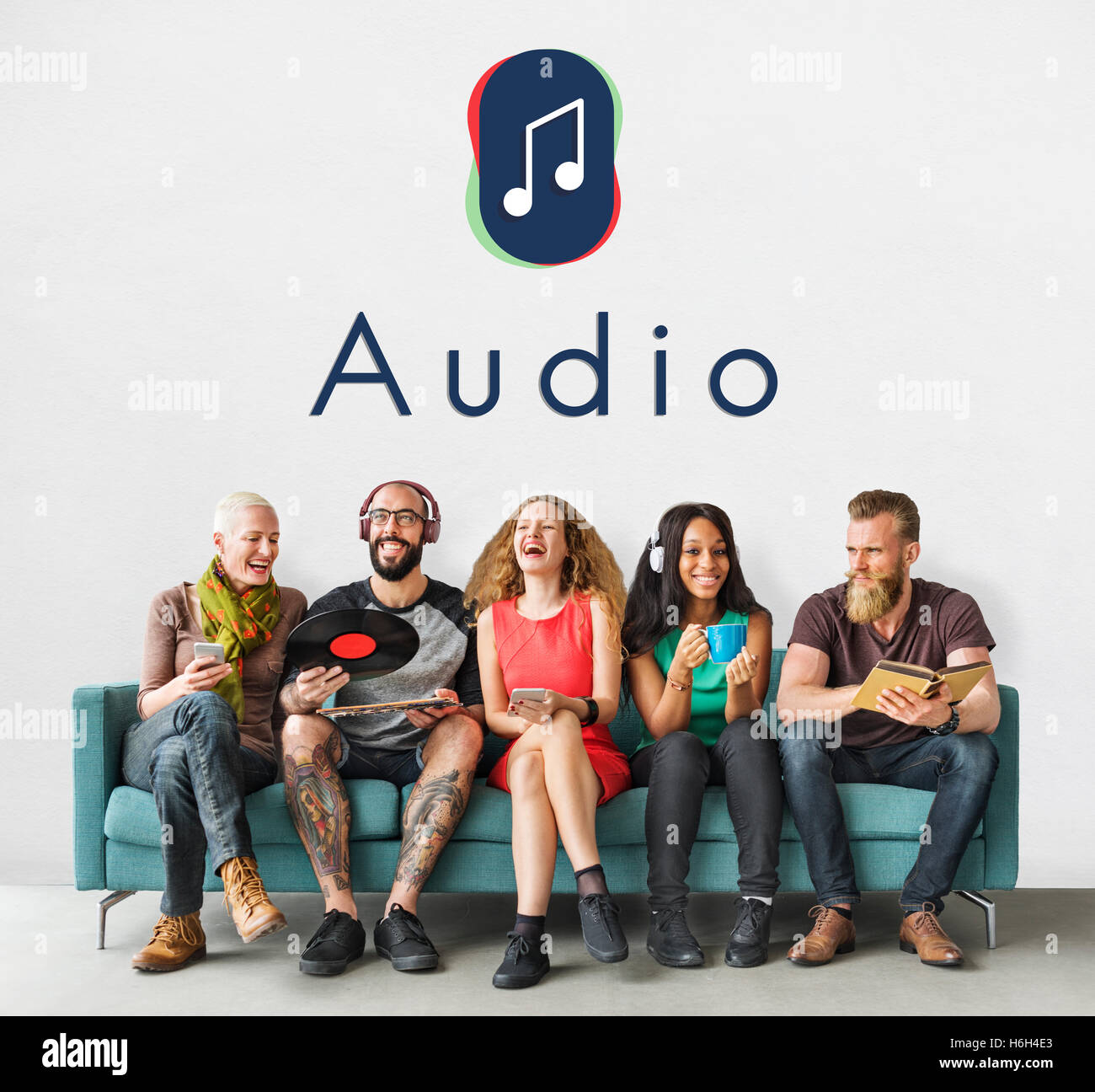 Music Note Entertainment Audio Graphic Concept Stock Photo - Alamy