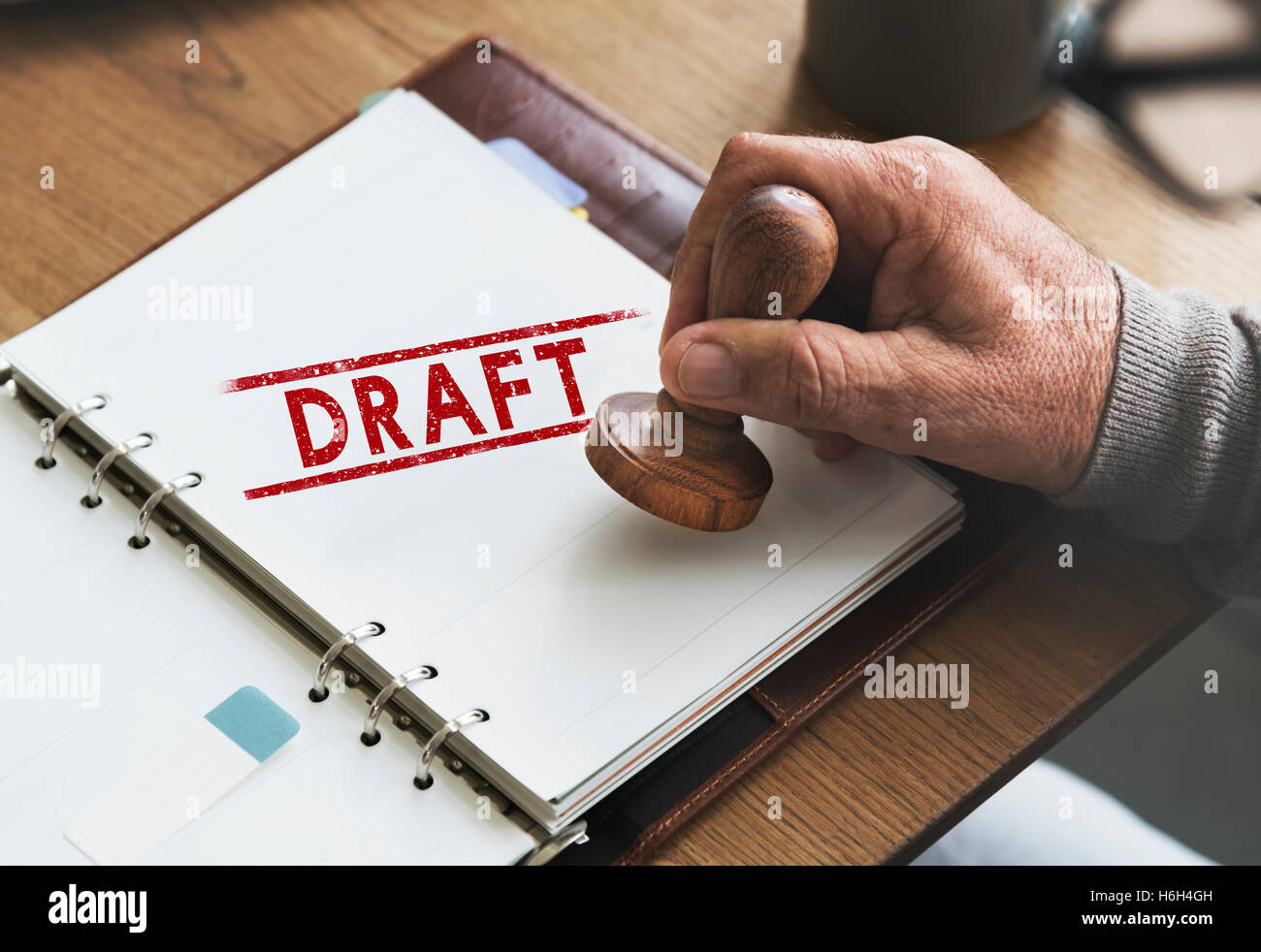 Draft Sketch Design Preview Structure Template Concept Stock Photo - Alamy