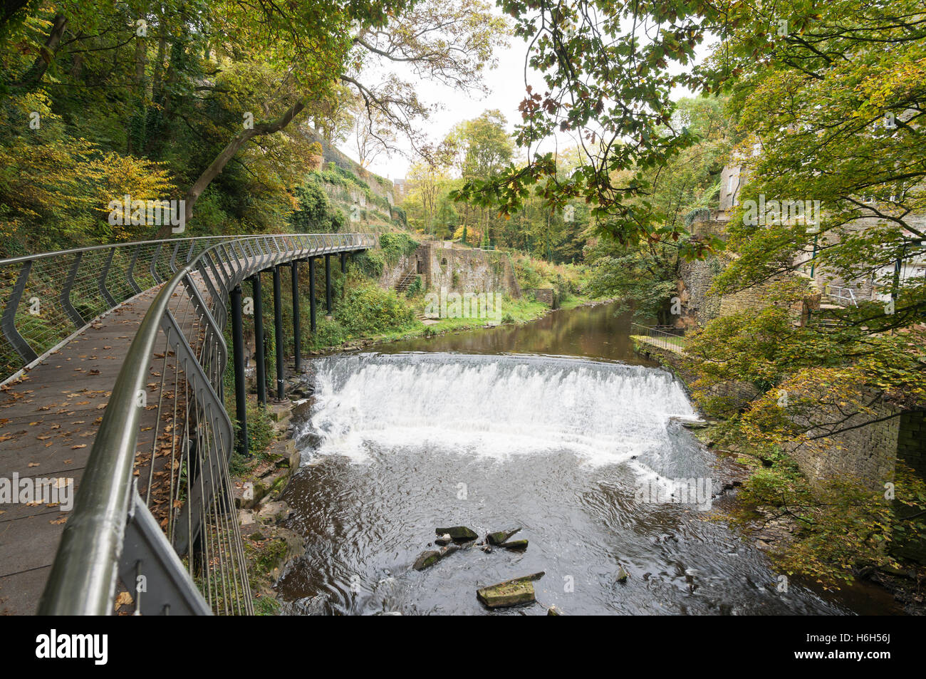 The Torrs Millennium walkway along the river Goyt, New Mills ...