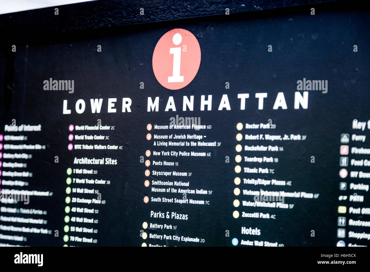 Map of lower manhattan hi-res stock photography and images - Alamy