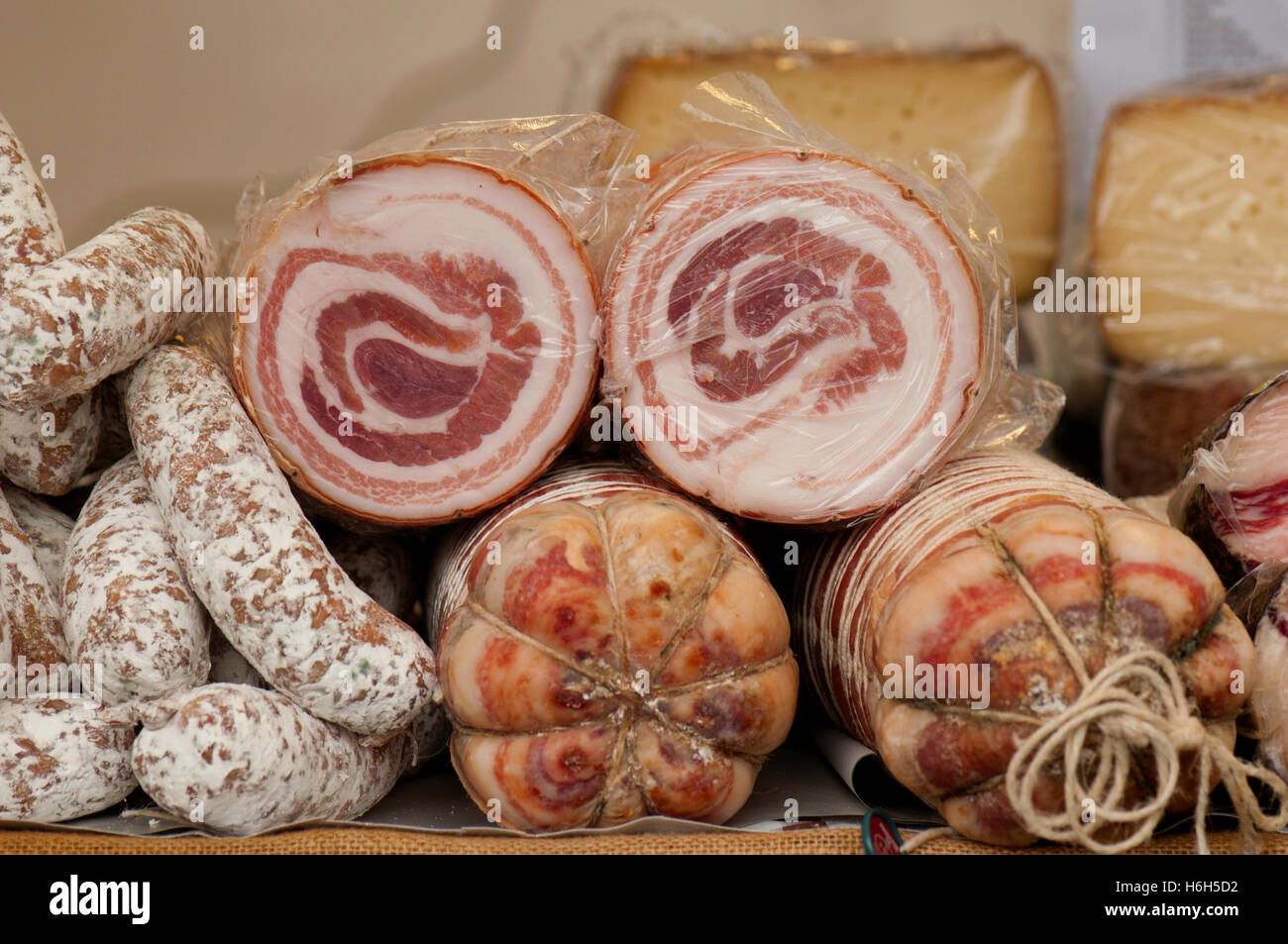 Salami bacon hi-res stock photography and images - Alamy