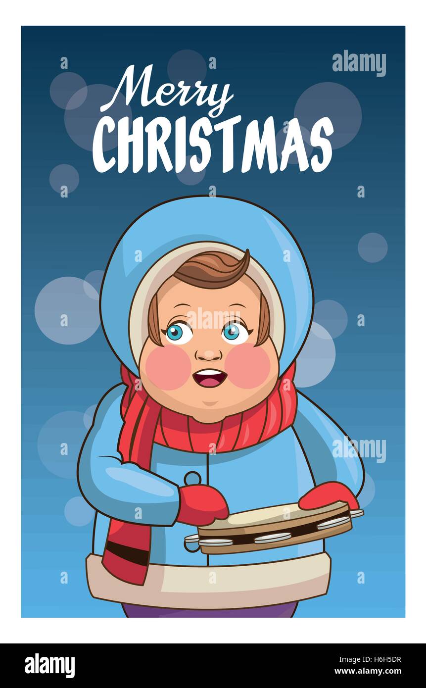 Singing cartoon of Christmas carol design Stock Vector Image & Art - Alamy
