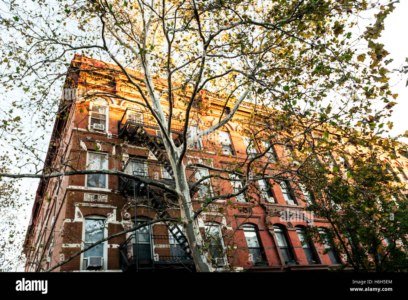 American apartment building hi-res stock photography and images - Alamy